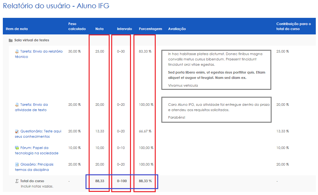 Aluno - Notas - GuiaEaD