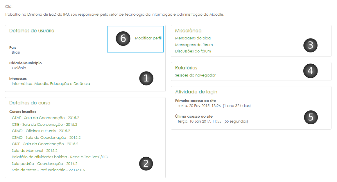 Perfil e Preferências - GuiaEaD