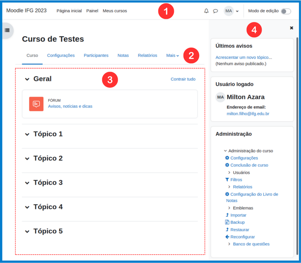 Curso (sala de aula virtual) - GuiaEaD